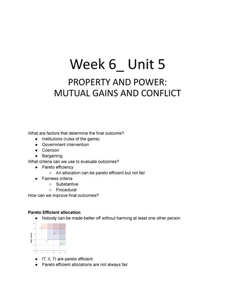 Week 6 Lec Notes What Are Factors That Determine The Final Outcome Institutions Rules Of The