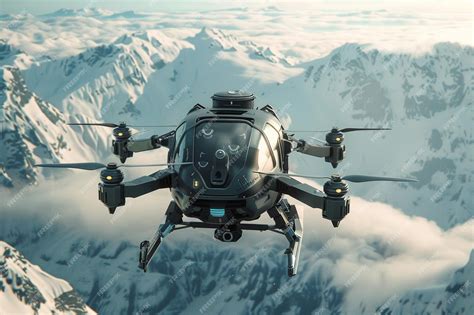 Premium Photo Autonomous Drones For Surveillance And Rescue Miss