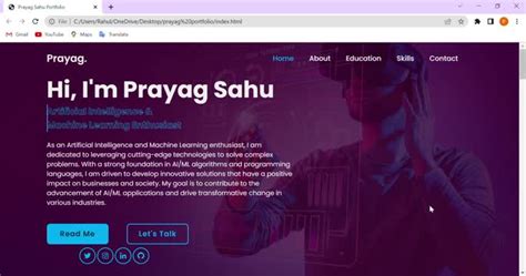 Prayag Sahu On Linkedin Portfoliowebsite Webdesign Creativity