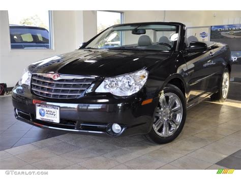 2008 Brilliant Black Crystal Pearl Chrysler Sebring Limited Convertible