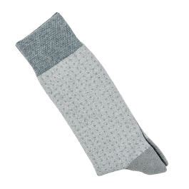 Cotton Mid Calf Marcoliani Sneaker Sock Dots Silver 108150