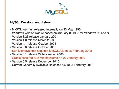Oracle Mysql Comparison