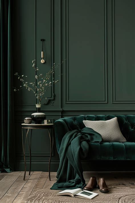 Complementary Colors For Dark Green Dark Green Walls Green Wall
