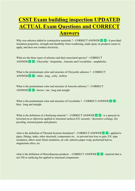 Csst Bundled Exam Questions With Correct Answers Stuvia Us