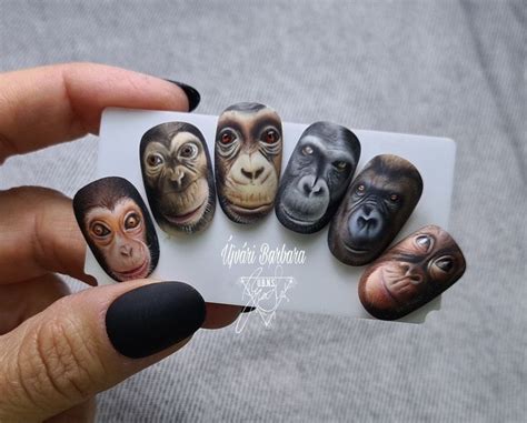 Creative Monkey Nail Art Ideas