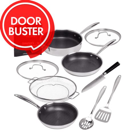 Morningsave Copper Chef Nonstick Stainless Steel Cookware Set