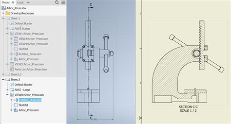 How To Copy A Section View To Another Drawing Sheet In Inventor
