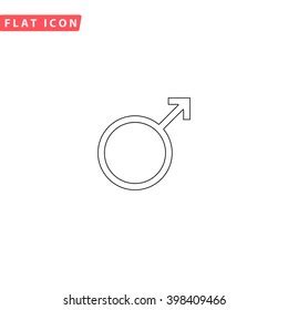 Man Sex Icon Vector Stock Vector Royalty Free Shutterstock