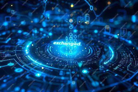 Abstract Digital Background With Blue And Black Color Palette Binary