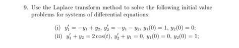 solved use the laplace transform method to solve the
