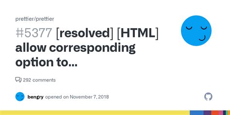 Resolved Html Allow Corresponding Option To Jsxbracketsameline