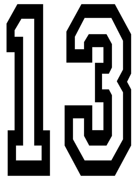 Number 13 Png