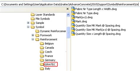 how can i create user defined reinforcement symbols graitec