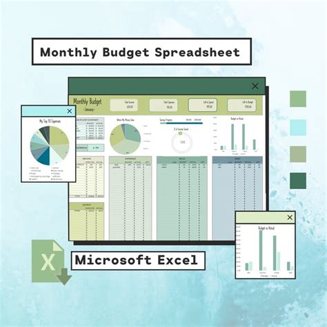 Aesthetic Excel Etsy