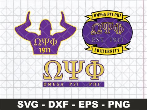 Omega Psi Phi Svg Vectorency