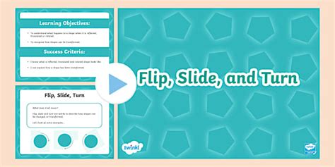 Flip Slide Turn Powerpoint Shape Transformations