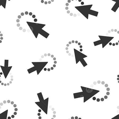 Seamless Pattern Background With Computer Mouse Cursor Arrow Vector Illustration And Mouse Aim