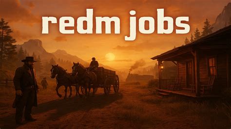 Redm Jobs Best Roleplay Enhancements Redm Script