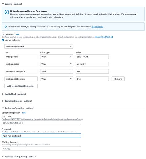 aws ecs tooljet