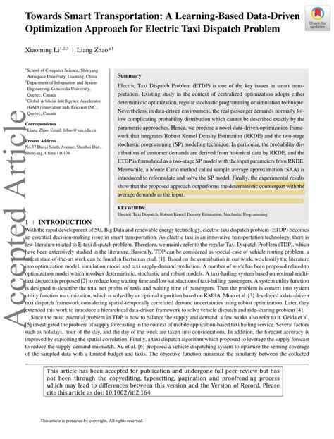pdf towards smart transportation a learning‐based data‐driven