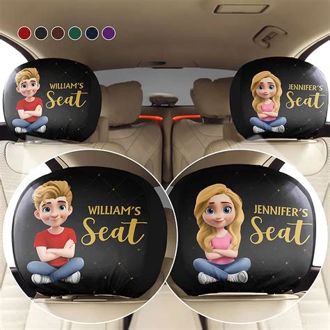 Car Headrest Covers Wander Prints