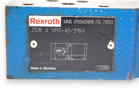 Rexroth R900409898 Pressure Relief Valve Zdb 6 Vp2 42315v Ja Jordan