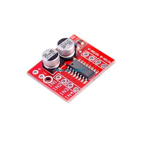 Módulo De Acionamento De Motor Dc Reverter Pwm Velocidade Dual H L298n Ponte De Passo Mini