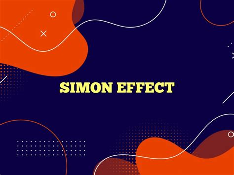 Simon Effect Definition And Meaning