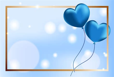 마음을 비행 추상 배경 모양의 풍선 블루 Bokeh 빛 벡터 일러스트 레이 션에 공휴일에 대한 스톡 벡터 아트 및 기타 이미지 공휴일 광고 기념일 Istock