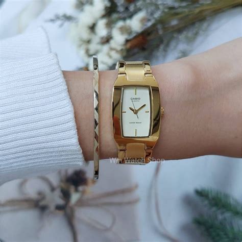 Casio นาฬิกาข้อมือผู้หญิง สายแสตนเลส รุ่น Ltp 1165n 9 สีทอง สินค้าขายดี ประกันศูนย์ Cmg 1 ปี