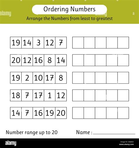 Top 27 Stock Images Ordering Numbers From Least To Greatest Worksheet Excellent