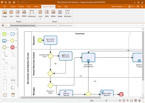 Modeler Bizagi Modeler Desktop Application Exchanging Processes