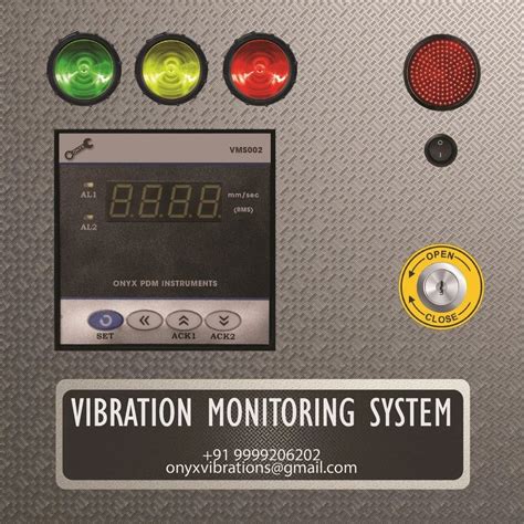 Vibration Sensor And Vibration Monitoring System With Alarm Vibration Monitors And Displays