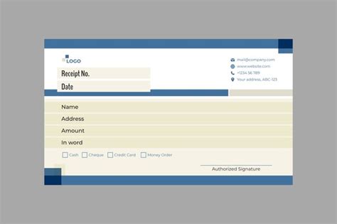 Free Vector Flat Design Receipt Book Template