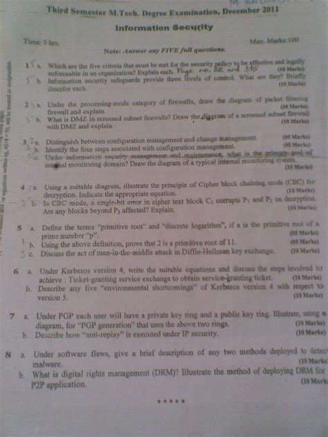 mtech cse 2011 12 m tech cse question papers