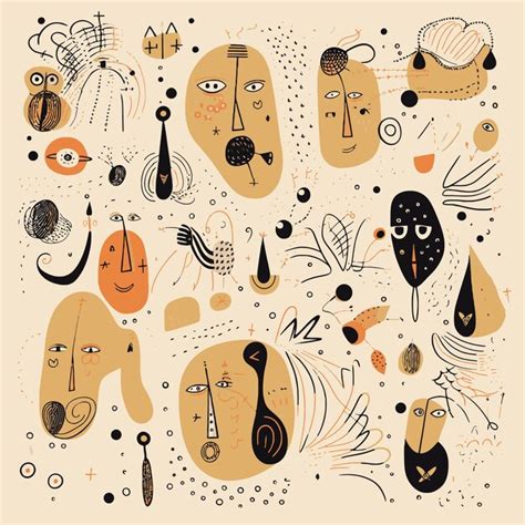 Premium Vector Abstract Vector Pattern In Concept Of Human Expressions