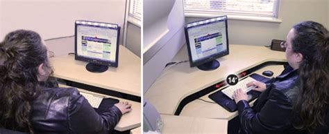 CCOHS Office Ergonomics Computer Mouse Location Beside Keyboard