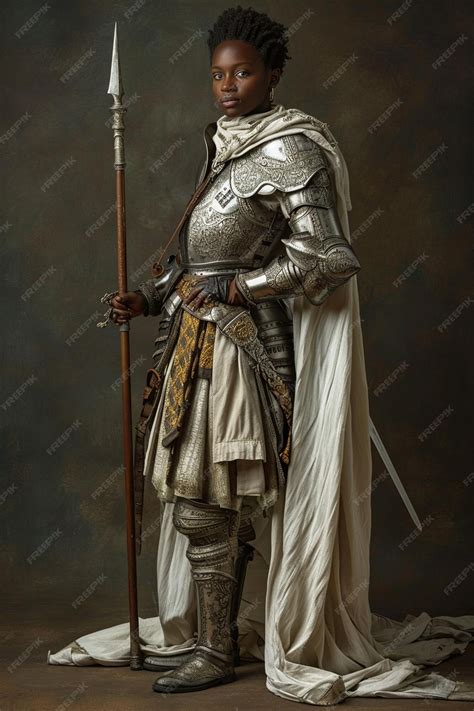 Premium Photo A Nubian Female Fantasy Character Portrait With Fullbody Crusader Armour Premium Photo A Nubian Female Fantasy Character Portrait With Fullbody Crusader Armour
