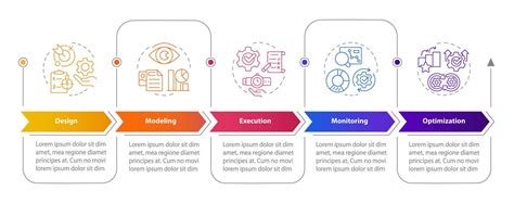Bpm Processes Rectangle Infographic Template Business Efficiency Data