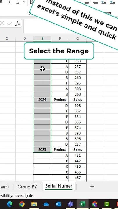 excel serial number trick 🚀 exceltricks shorts exceltips