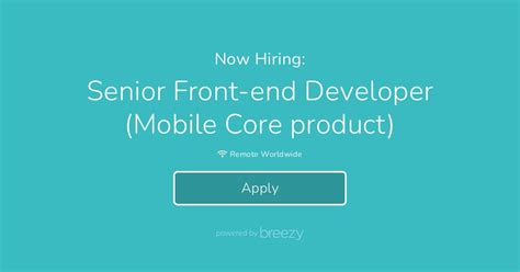 senior front end developer mobile core product at social discovery group