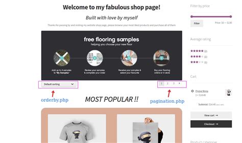 how to edit woocommerce shop page programmatically css and php