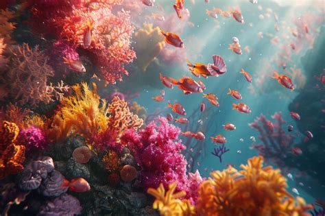 Highlight The Importance Of Protecting Coral Reefs Premium Ai