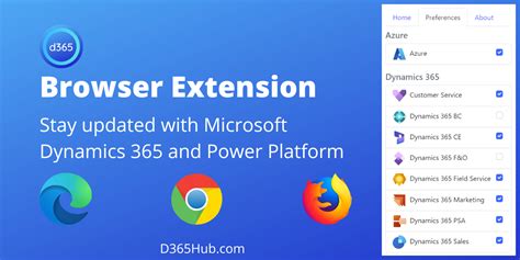 GitHub D365hub D365 Extension D365 Browser Extension Keeps You Updated With The Microsoft