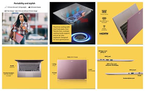 Acer Swift Go With Fhd Display Amd Ryzen U Processor Up To Gb Ram Launched In