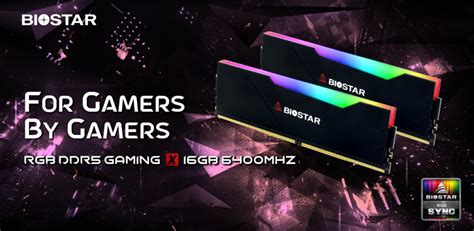 Biostar выпустила комплект памяти Rgb Ddr5 Gaming X объемом 16 Гбайт — I2hard
