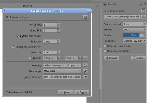 Rendering Animation Error General Questions Krita Artists