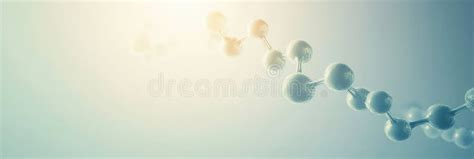 Molecular Structures With Light Blue And White Colors Creating A Sterile And Scientific