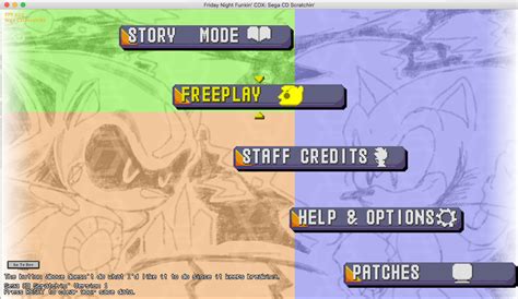 here s an old wip main menu for a fnf mod i m makin images are