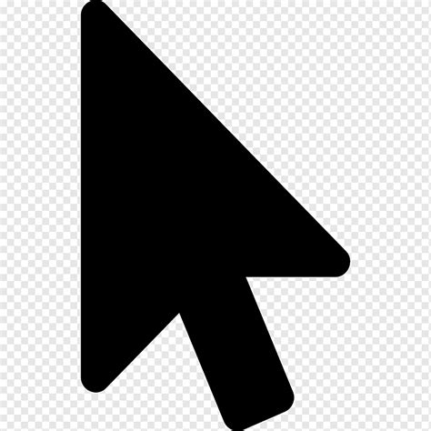 마우스 포인터 솔리드 아이콘 Png Pngwing